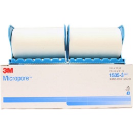 3M™ Micropore™ Surgical Tape with dispenser 1535-3, 7.6cm x 9.14 m ...
